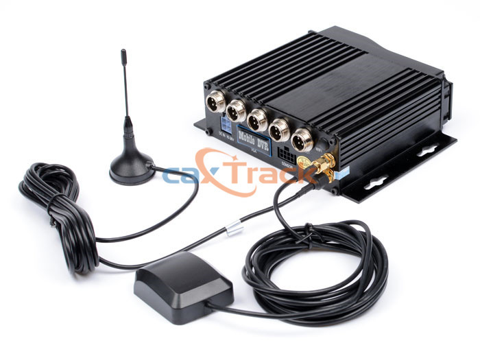 Fuel Sensor GPS DVR For Broadcast Text Sent , 4 CH DVR Recorder